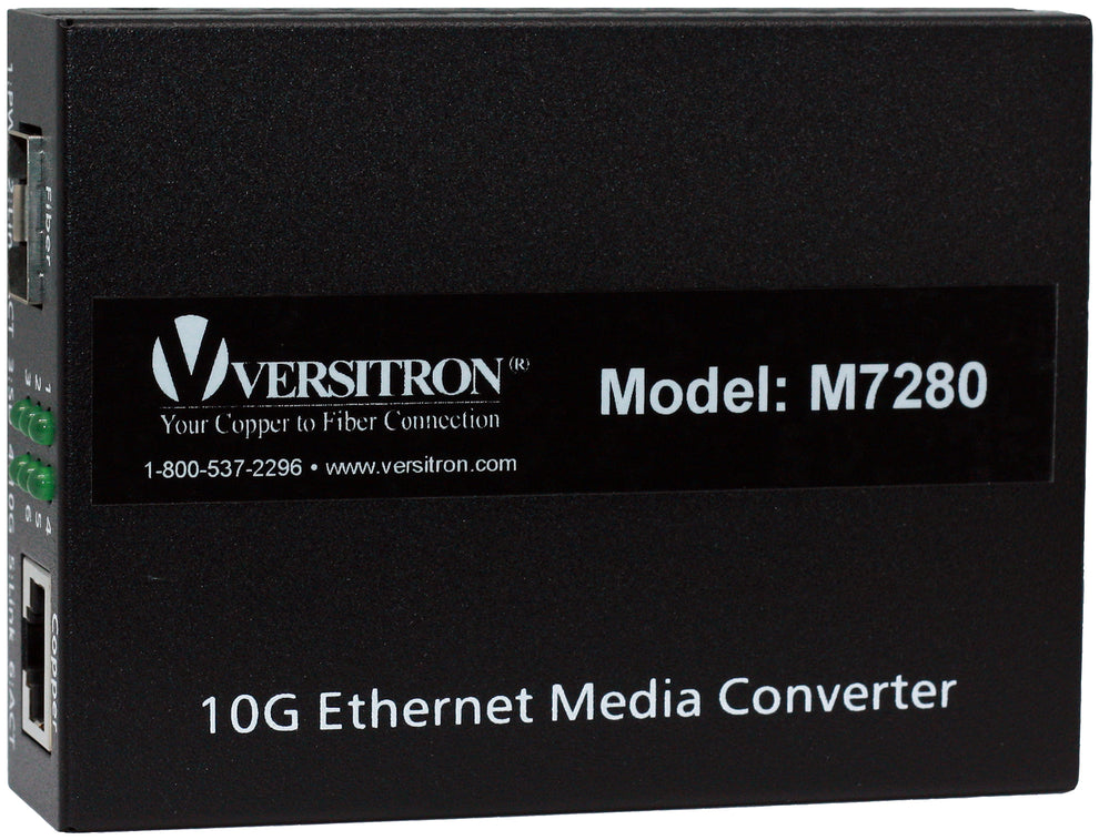10 Gigabit Media Converter | 1-RJ45 Ethernet Port | 1-SFP+ Fiber Port ...