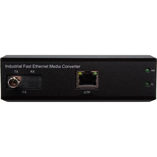 10/100TX-FX Single Fiber Industrial Media Converter | 1-RJ45 Ethernet