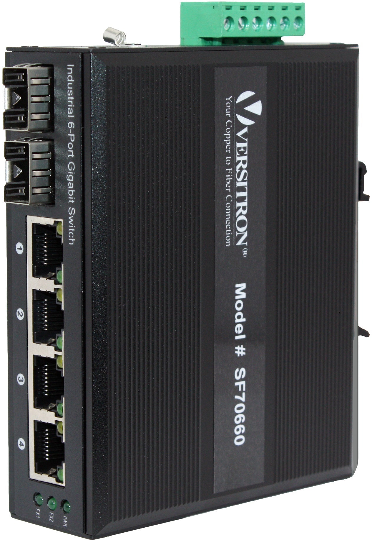 6-Port Unmanaged Industrial Switch | 6 port industrial ethernet switch ...