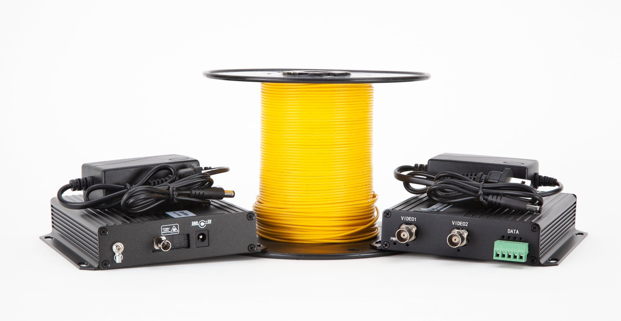 2 Channel Single-mode ST Digital Fiber Optic Video Multiplexer ...