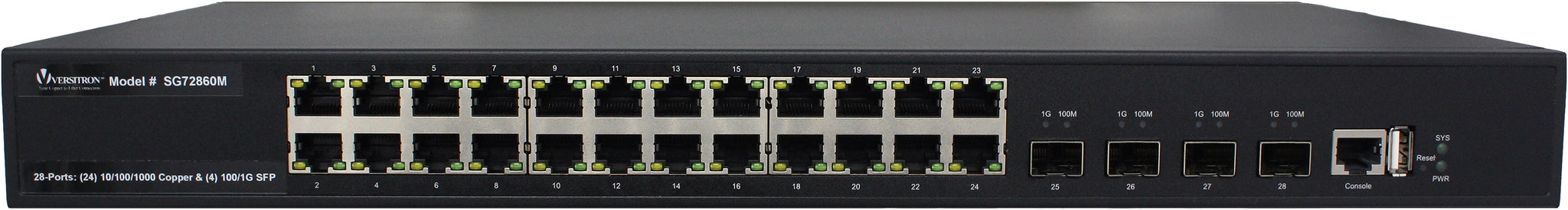28 Port Managed Commercial Switch | Managed Switch – Versitron