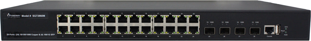 28 Port Managed Commercial Switch | Managed Switch – Versitron