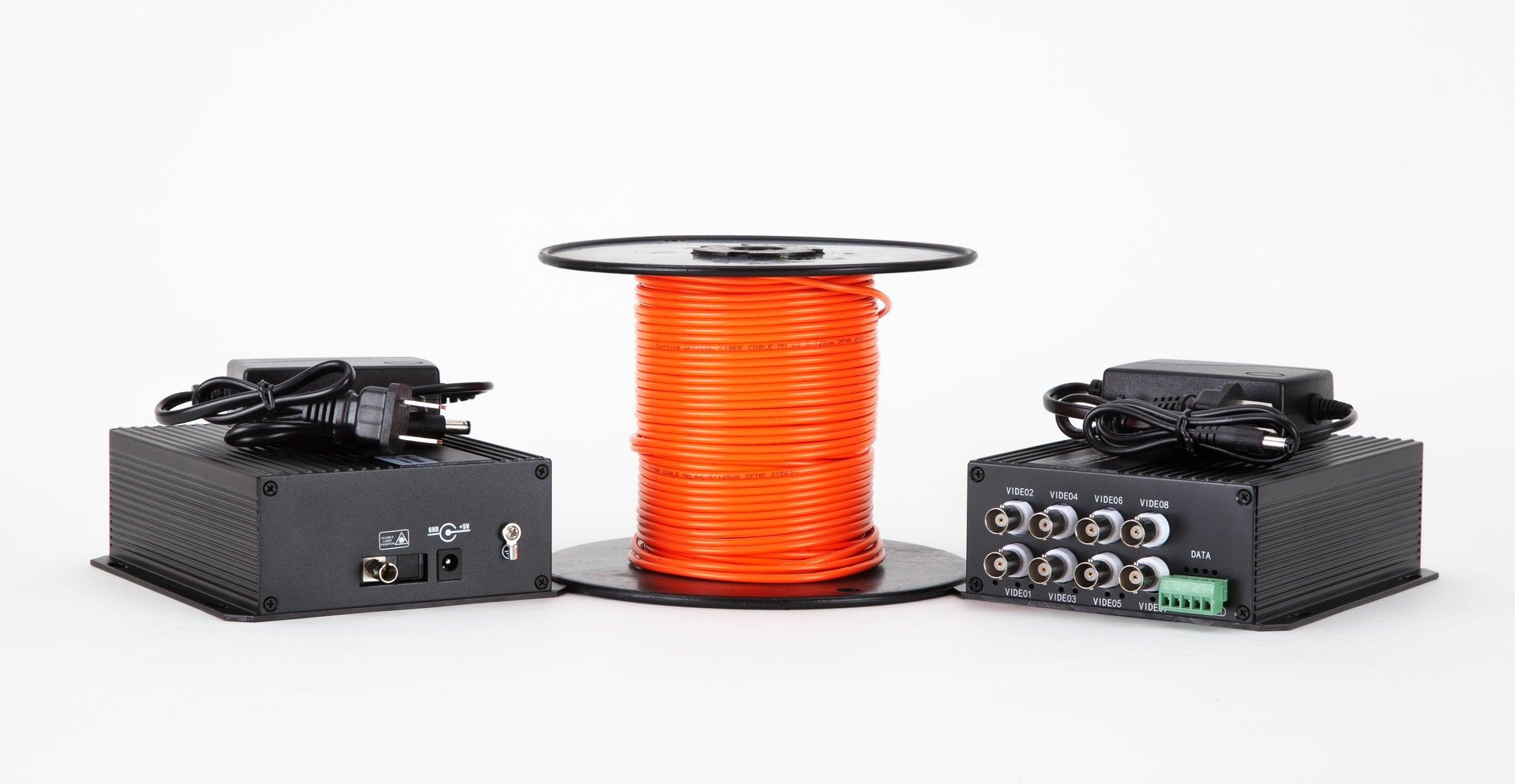 8 Channel Multimode ST Digital Fiber Optic Video Multiplexer ...