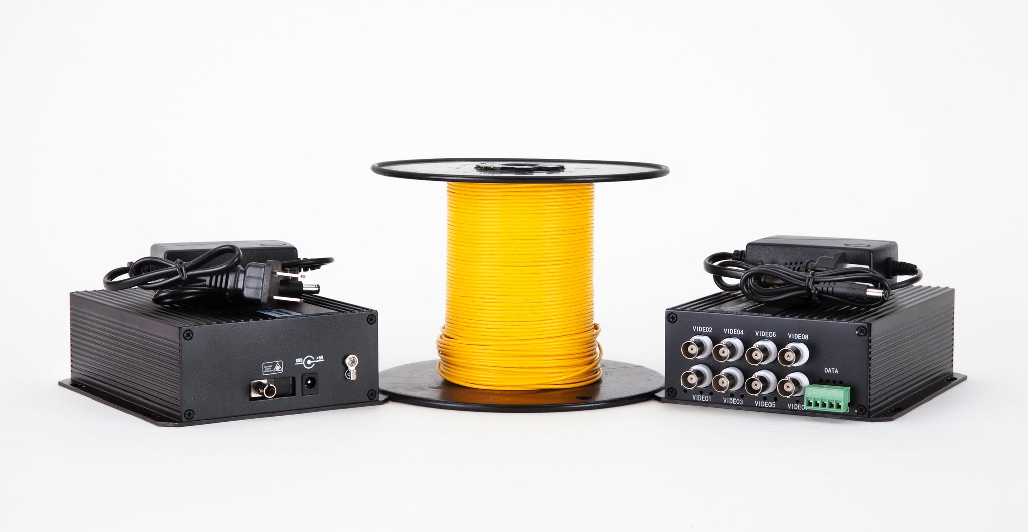 8 Channel Single-mode ST Digital Fiber Optic Video Multiplexer ...