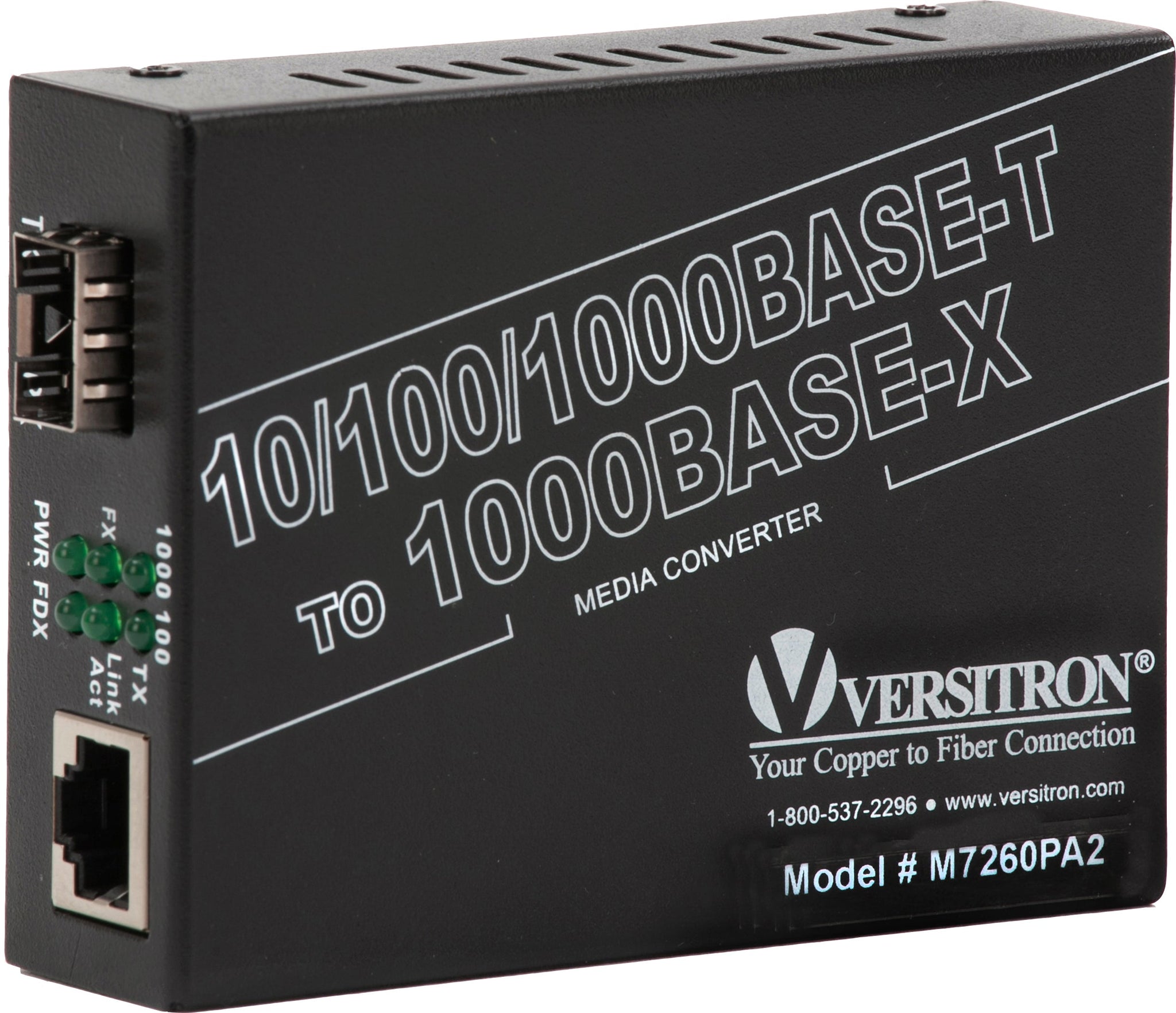 10/100/1000 base-T to 1000 Base-X PoE (PSA) Gigabit Ethernet Media ...