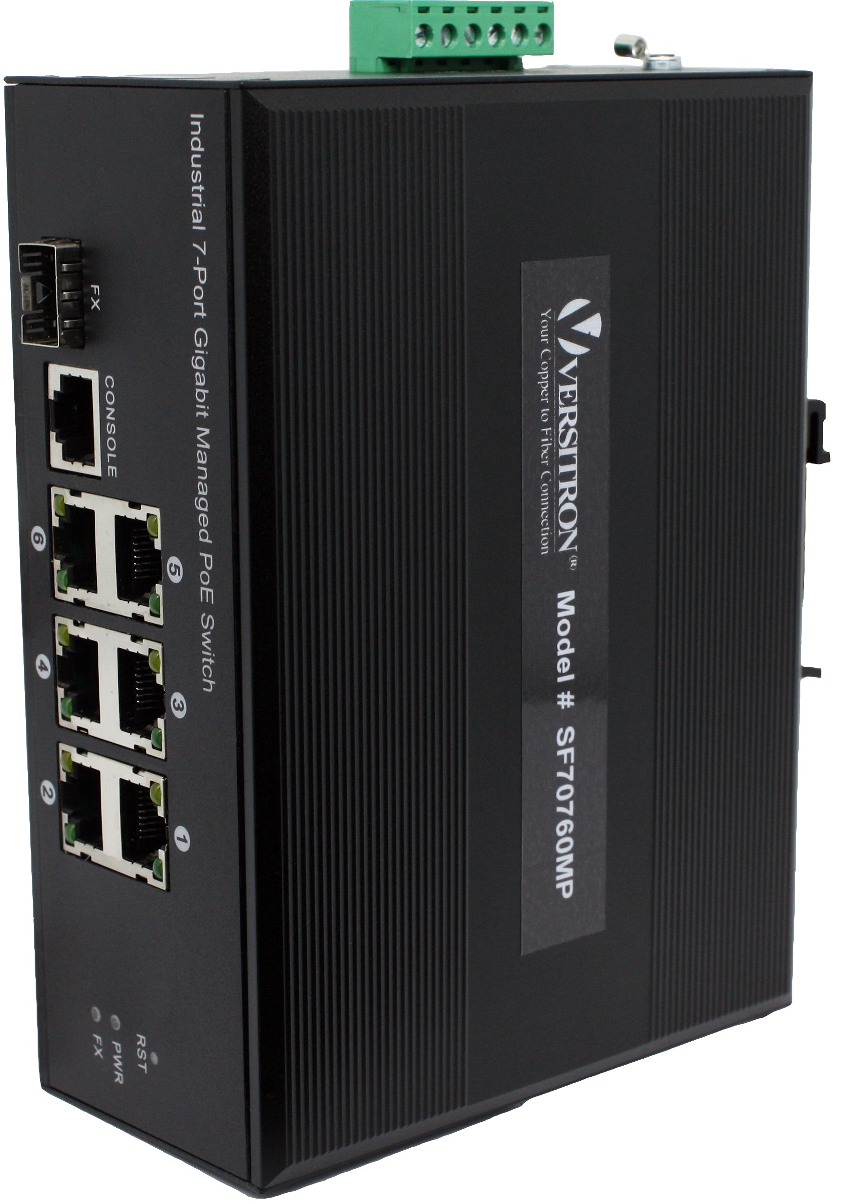 7-Port Managed Industrial PoE/PoE+ Switch | Industrial Managed Switch ...