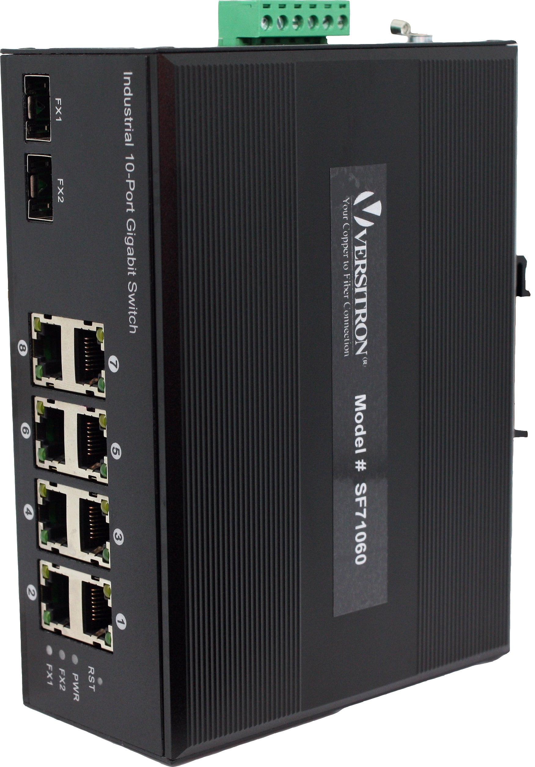 10 Port Unmanaged Industrial Switch – Versitron