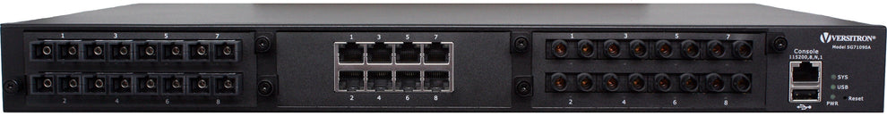 24-Port 10/100/1000Base Pick-a-Port Managed Modular Switch – Versitron